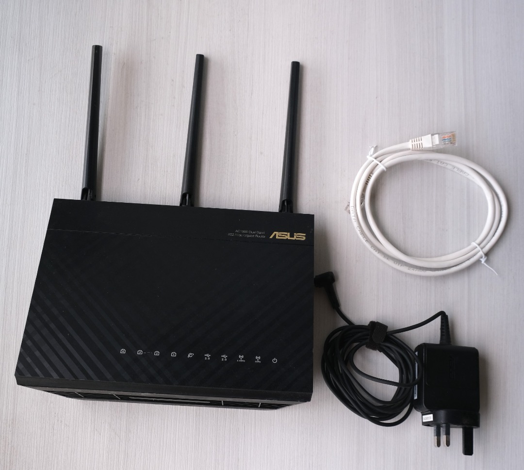 ASUS AC1900 Dual Band 802.11ac Gigabit Router, Computers & Tech, Parts ...