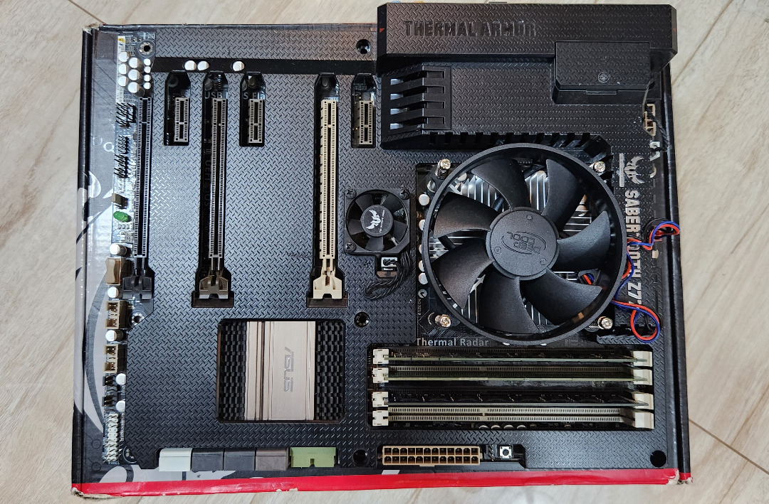 Asus Sabertooth Z77 with Core I7-3770 and 12gig memory, Computers & Tech, Desktops on Carousell