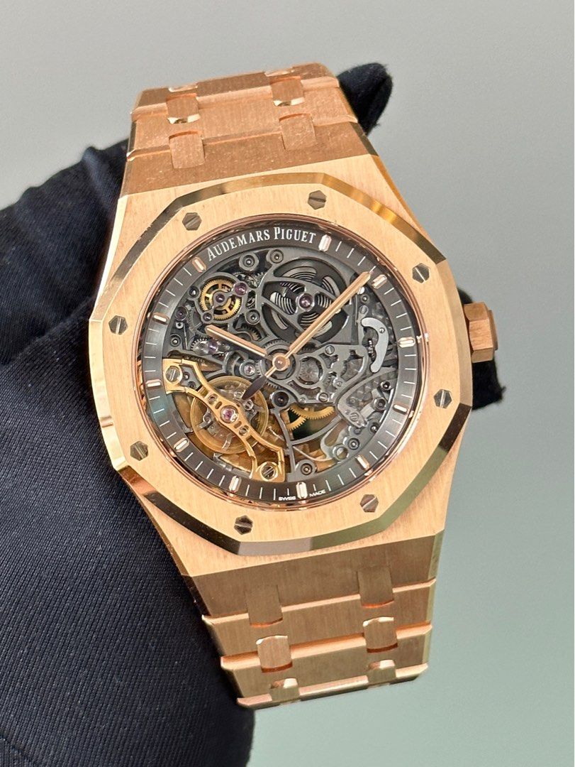 Audemars Piguet Openworked Royal Oak 15407OR, Luxury, Watches on Carousell