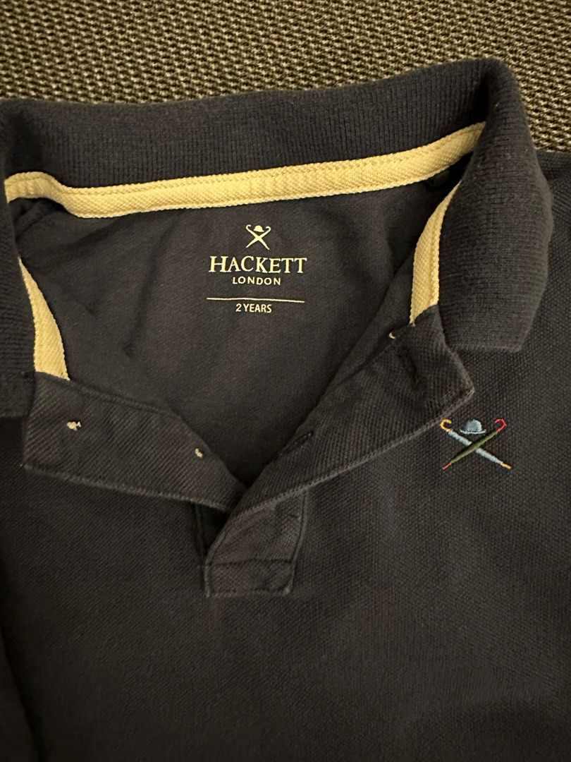 Authentic Hackett Polo Shirt - Long Sleeve, Babies & Kids, Babies ...