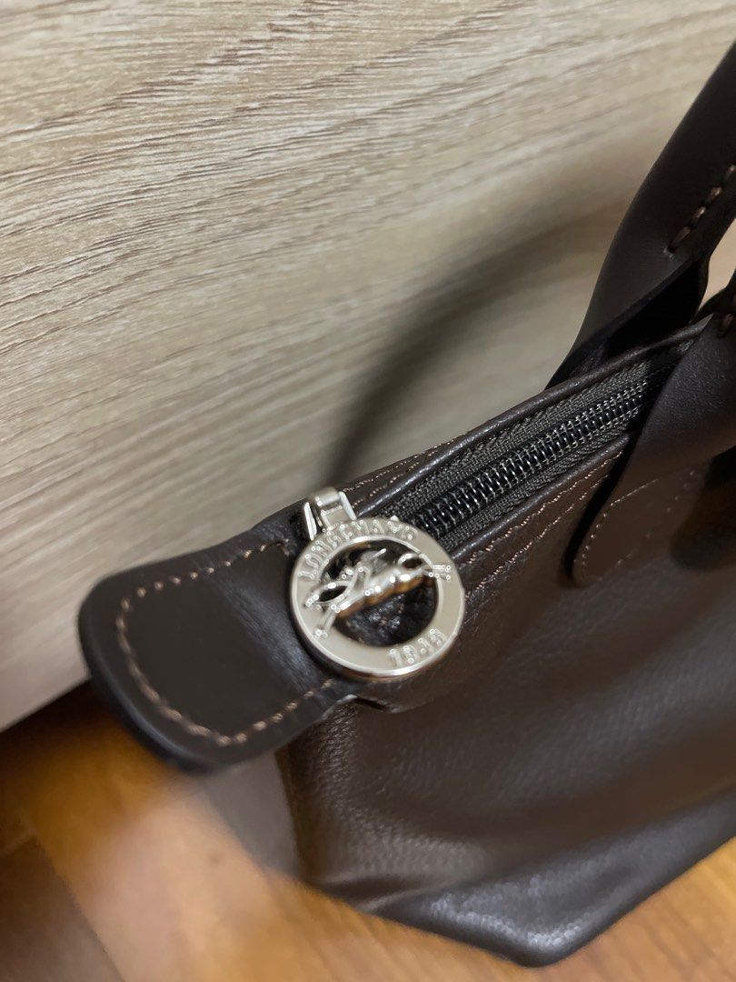 Authentic Longchamp LEATHER Bag Small, Luxury, Bags & Wallets on Carousell