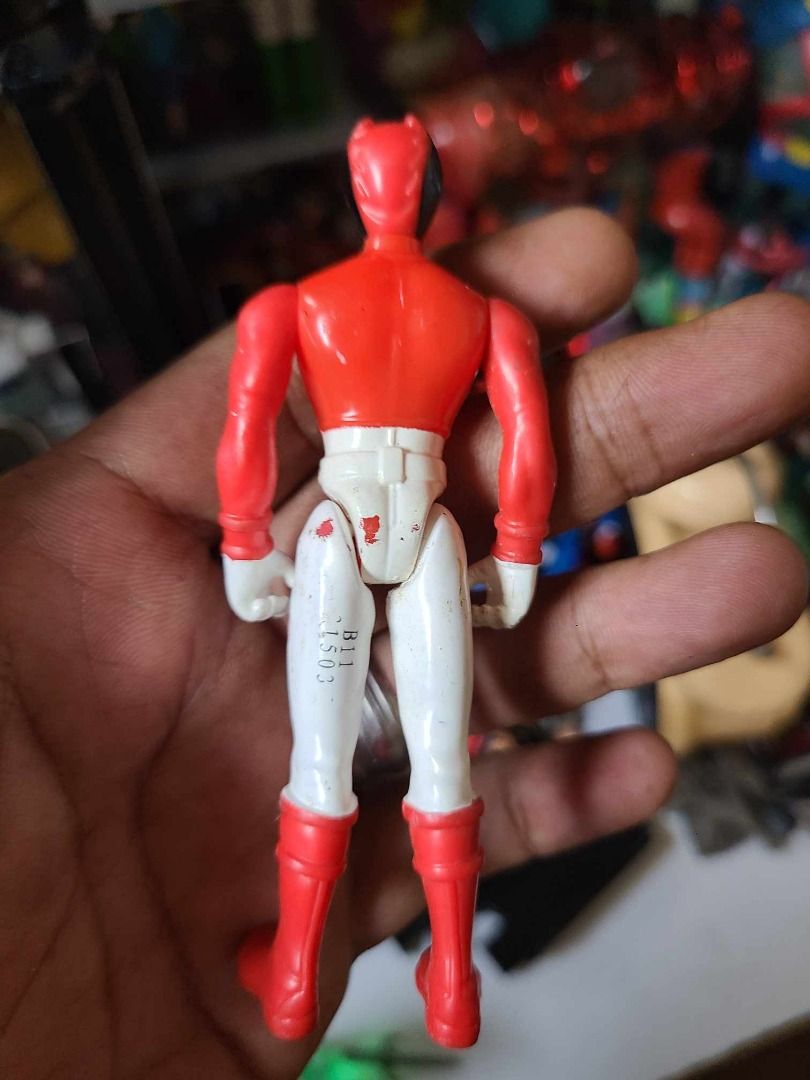 Bandai Mighty Morphin Power Rangers Megaforce Red Ranger 4.5” Action ...