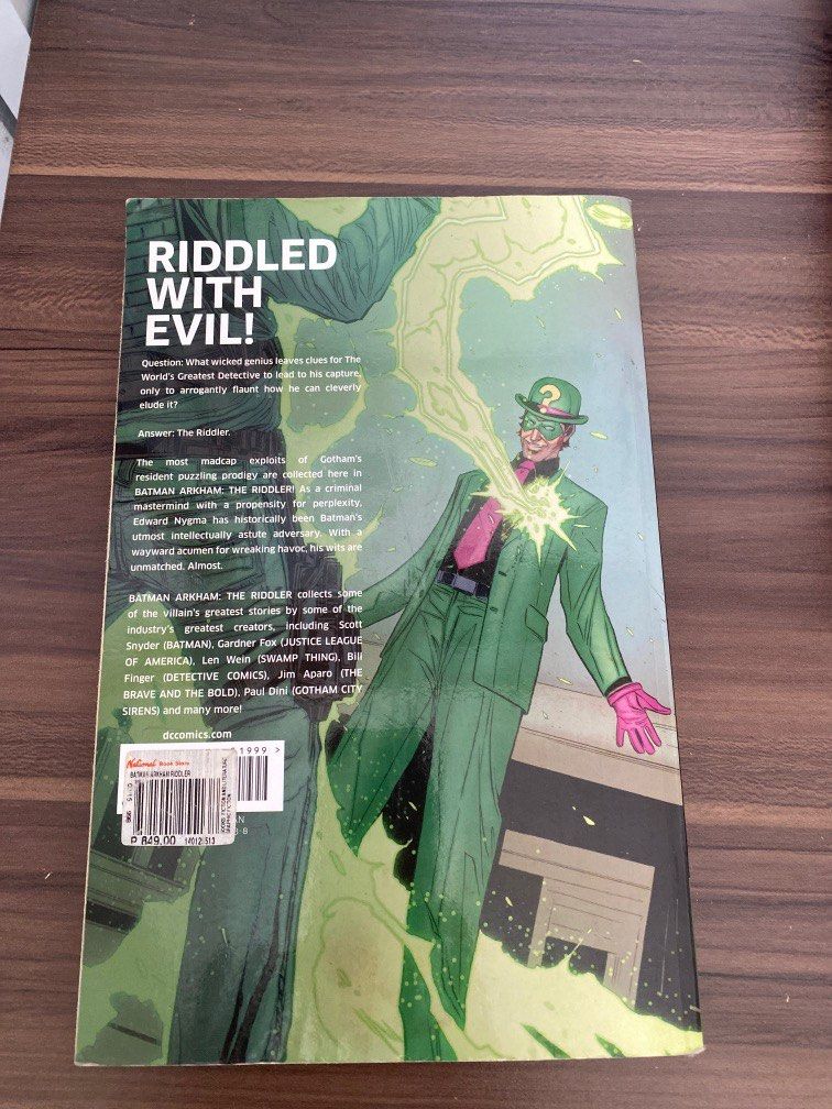 Batman Arkham: The Riddler comics, Hobbies & Toys, Books & Magazines ...