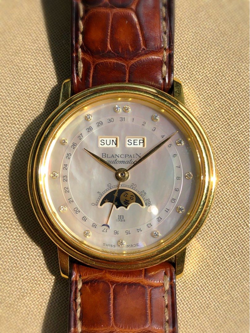Blancpain Ref.6595 Villeret Complete Calendar Moonphase (Highly Rare and Special Exotic Dial ...