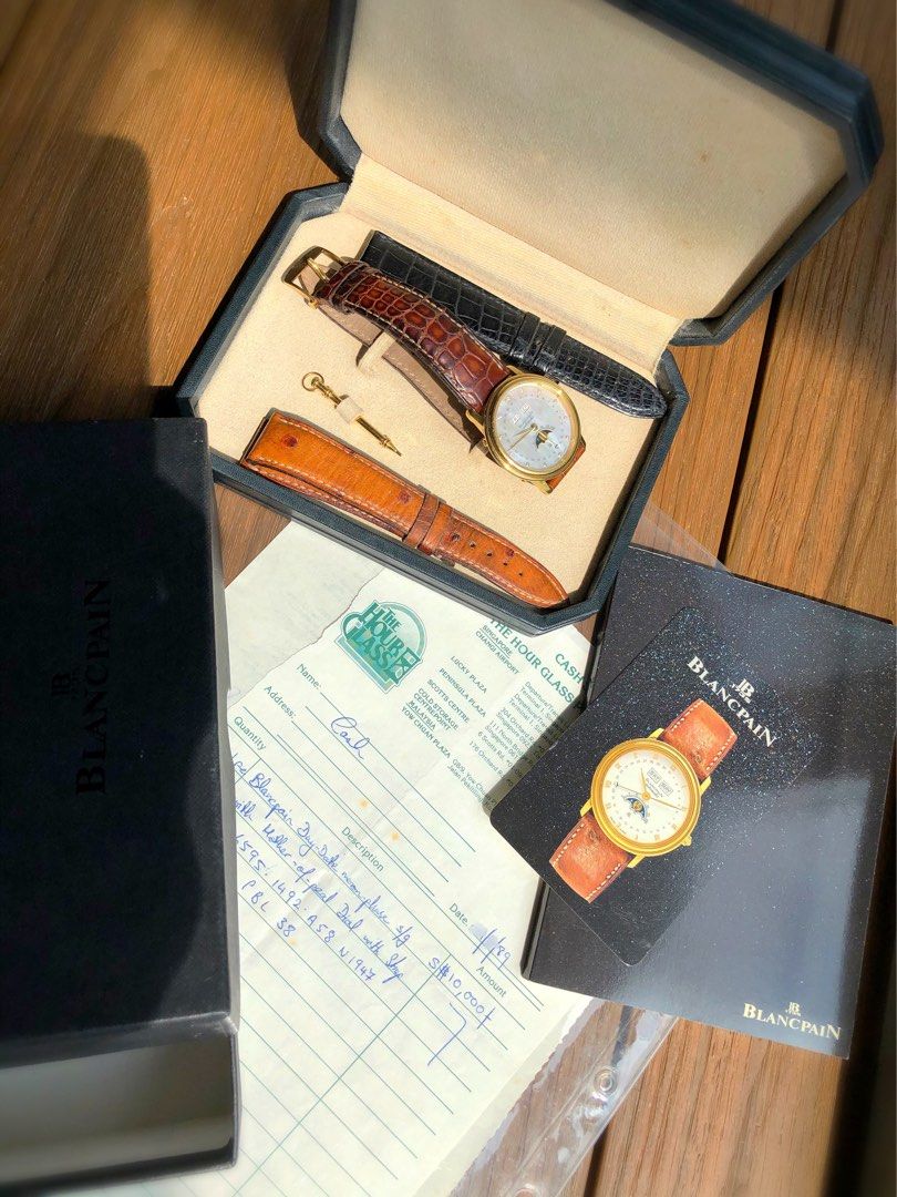 Blancpain Ref.6595 Villeret Complete Calendar Moonphase (Highly Rare and Special Exotic Dial ...