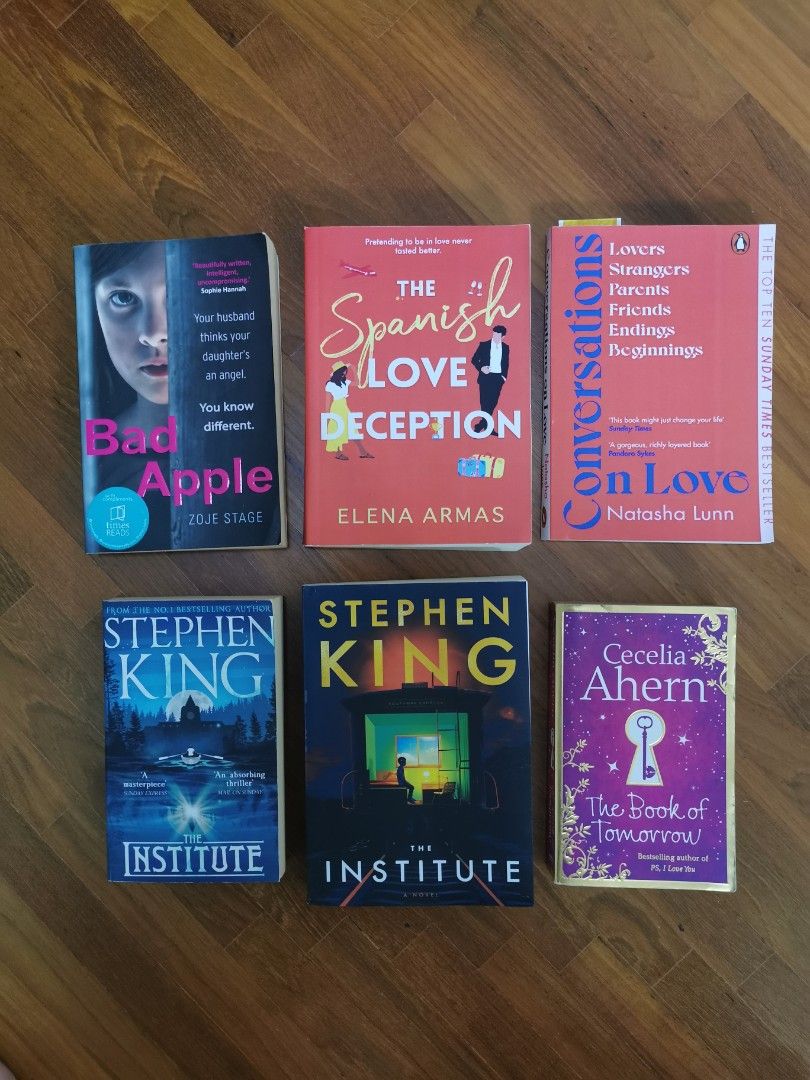 Books - bad apple / the book of tomorrow / the institute /Stephen King ...