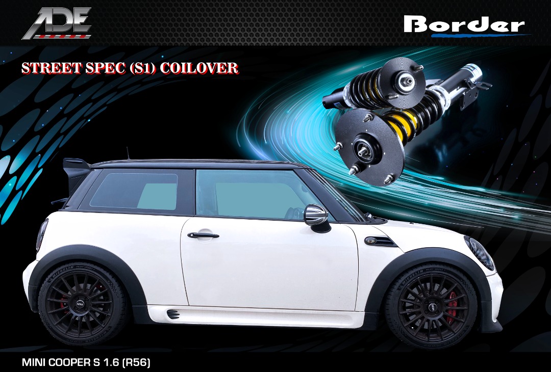 BORDER STREET SPEC (S1) COILOVER ON MINI COOPER S 1.6 (R56), Car ...