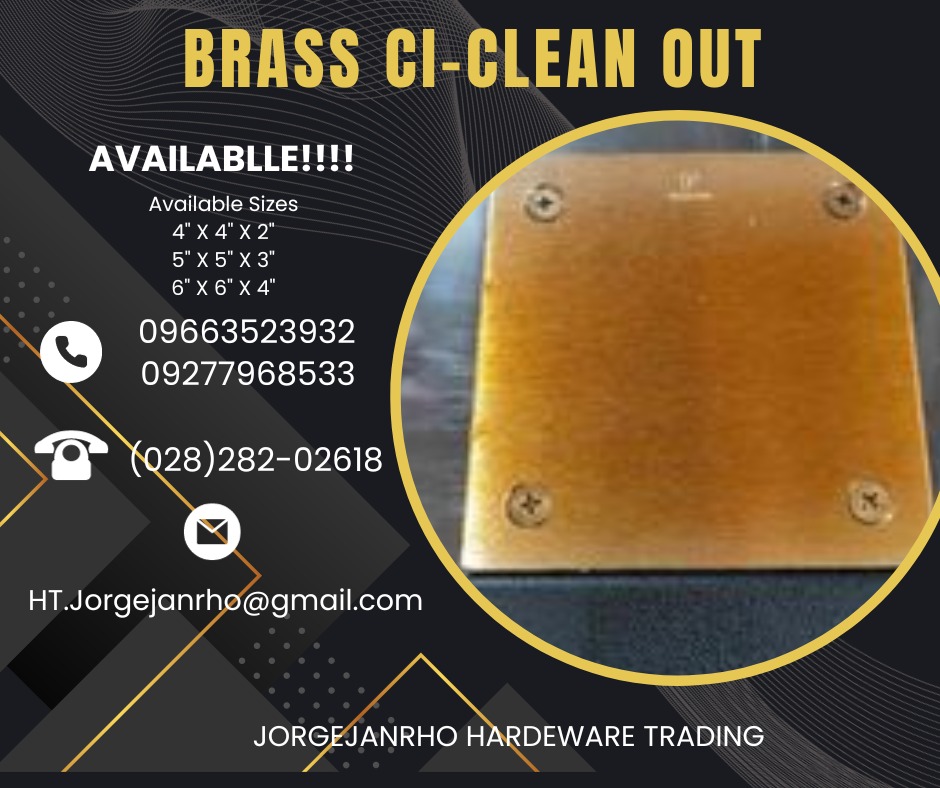 BRASS CI - CLEAN OUT, Commercial & Industrial, Construction & Building ...