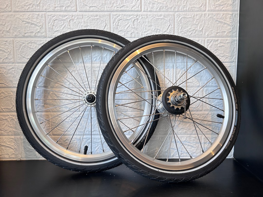 Brompton 3 speed wheelset with tyre standard ratio, Sports Equipment ...