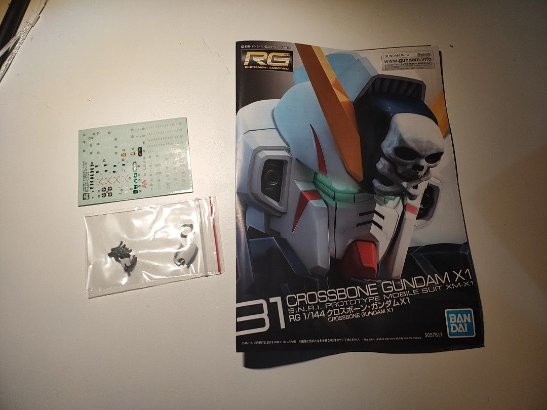 Built RG Crossbone gundam, built gunpla, Hobbies & Toys, Toys & Games ...