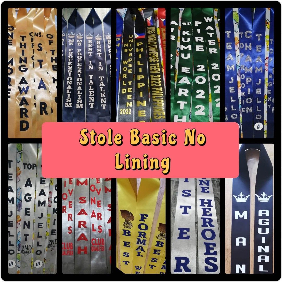 CANDIDATE SASH / STOLE PERSONALIZED, Hobbies & Toys, Stationary & Craft ...