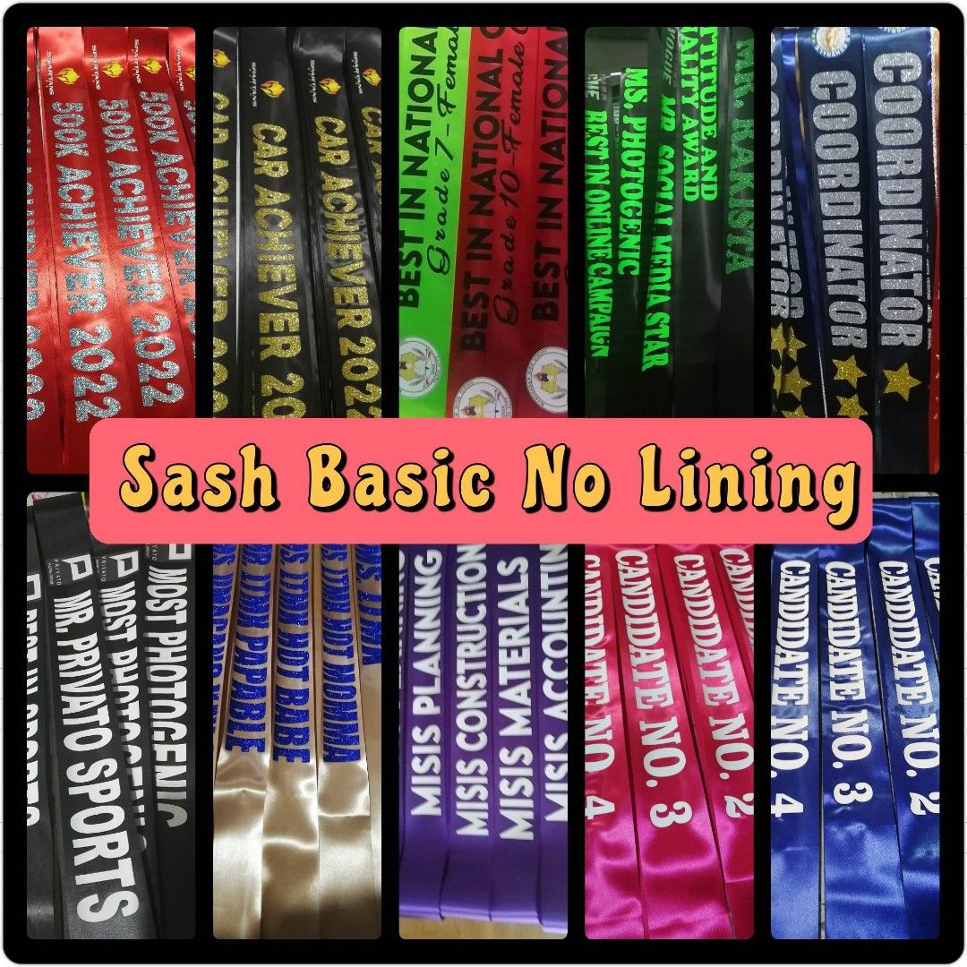 CANDIDATE SASH / STOLE PERSONALIZED, Hobbies & Toys, Stationary & Craft ...
