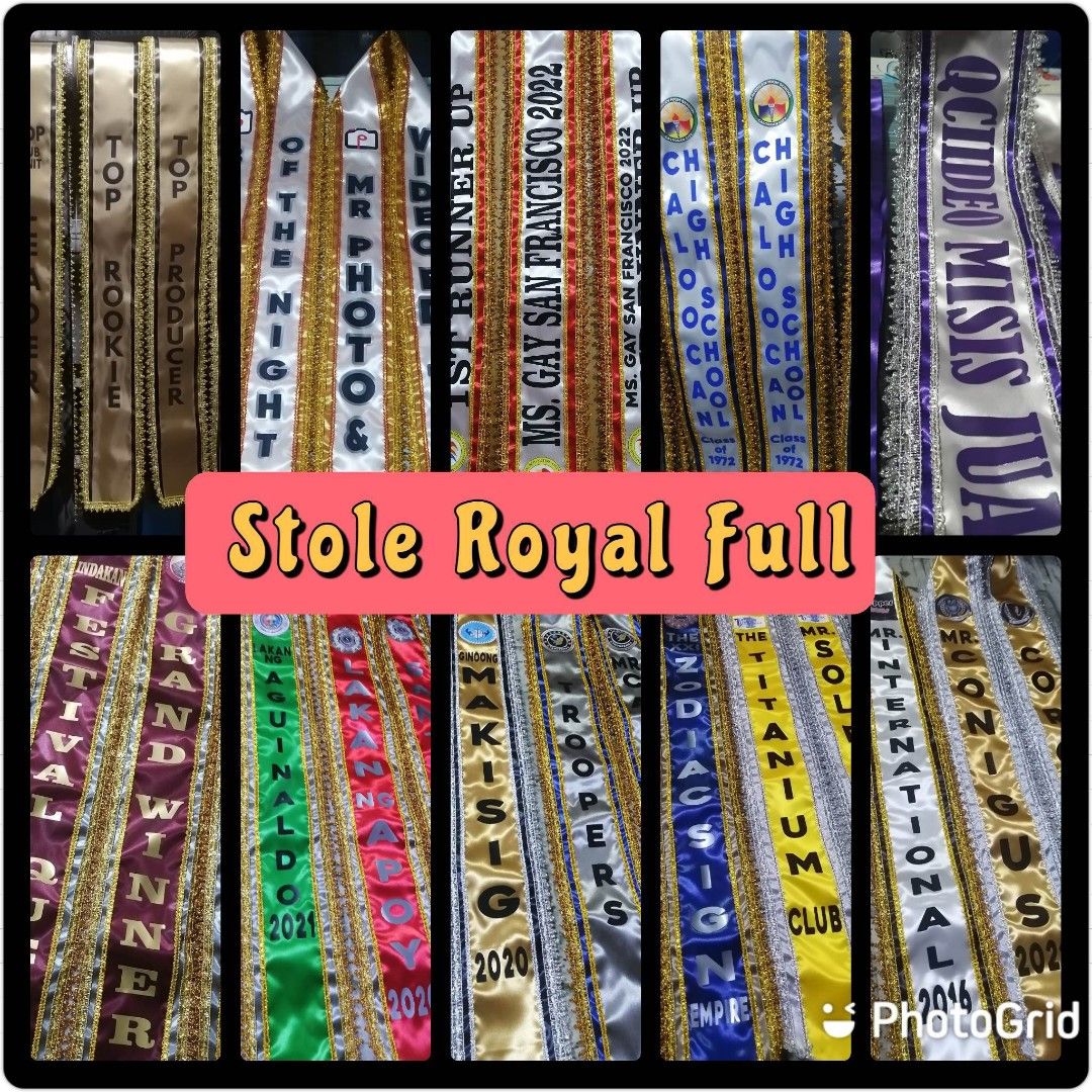 CANDIDATE SASH / STOLE PERSONALIZED, Hobbies & Toys, Stationary & Craft ...