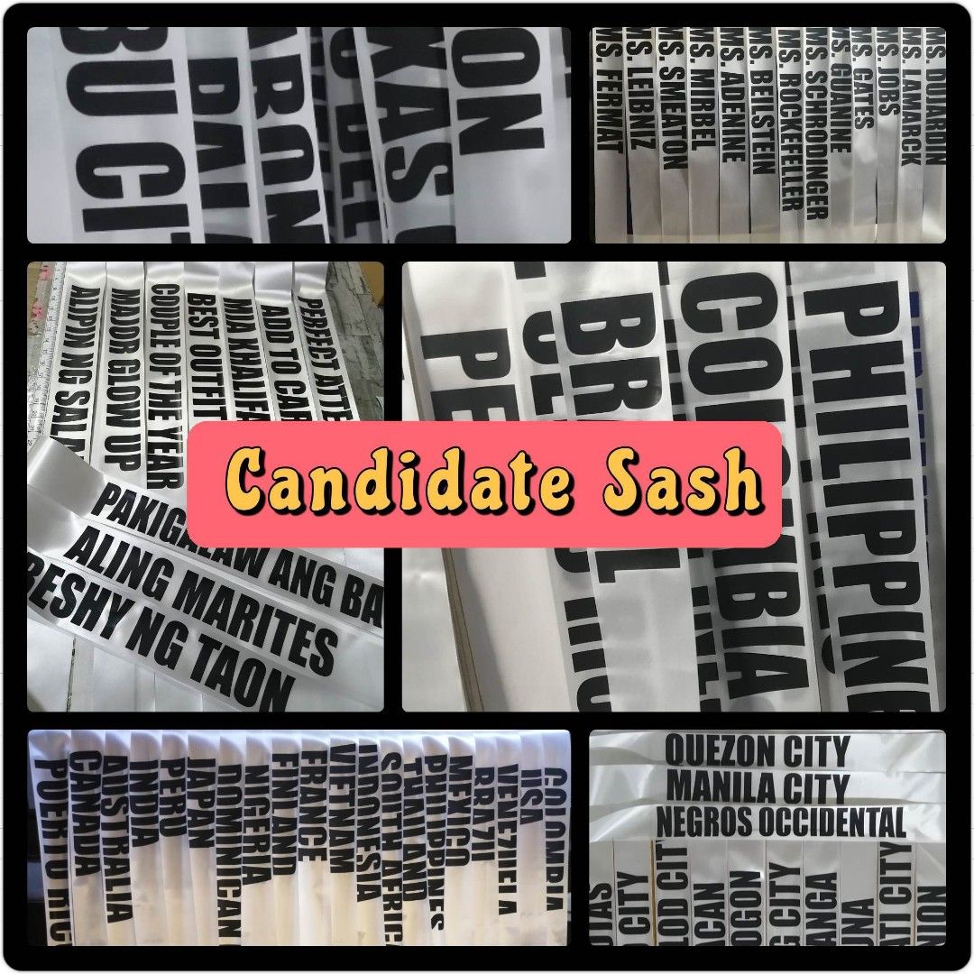 CANDIDATE SASH / STOLE PERSONALIZED, Hobbies & Toys, Stationary & Craft ...