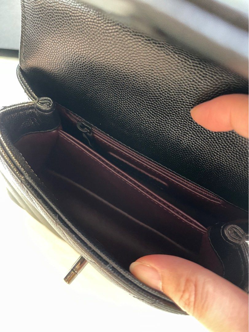 Chanel So Black Coco Handle Chevron Extra Mini, Luxury, Bags & Wallets ...