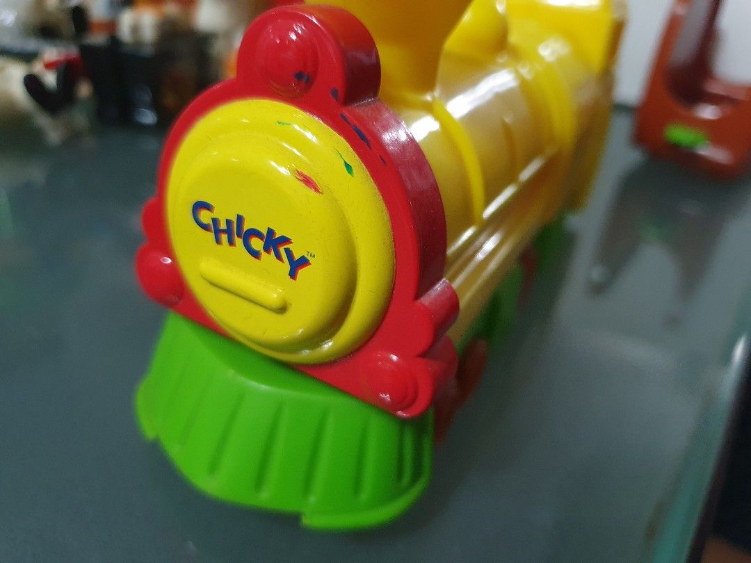 Chicky Club Train set stamp detachable into 3 parts, Hobbies & Toys ...
