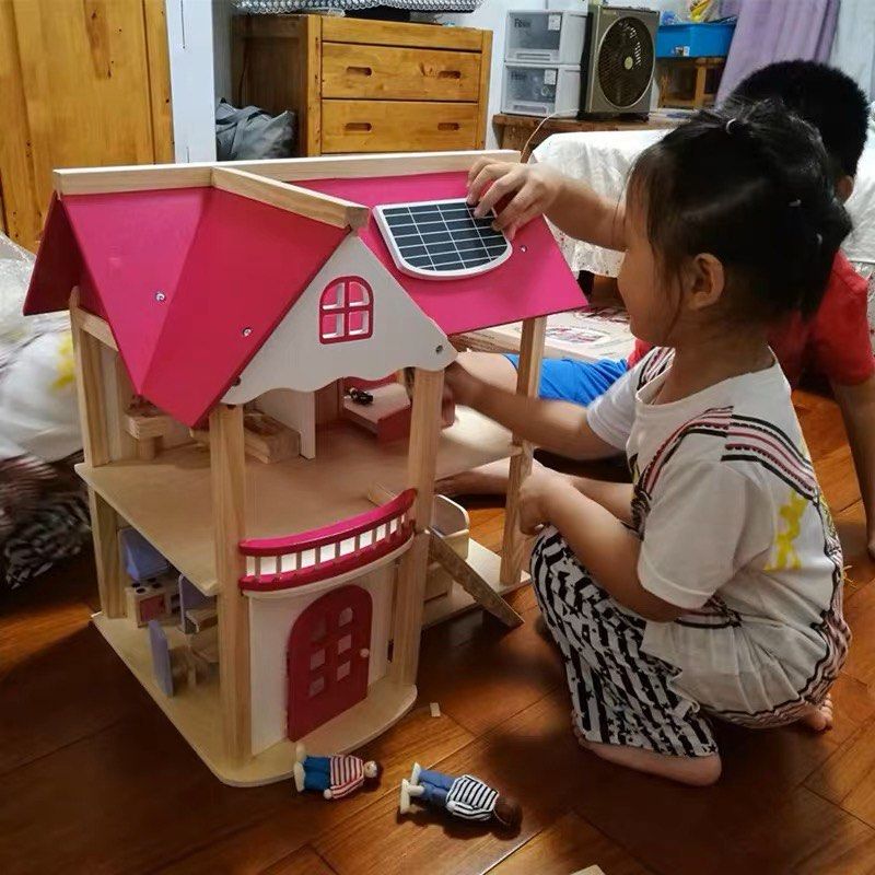 Children toys red house Barbie door house, Hobbies & Toys, Toys & Games ...