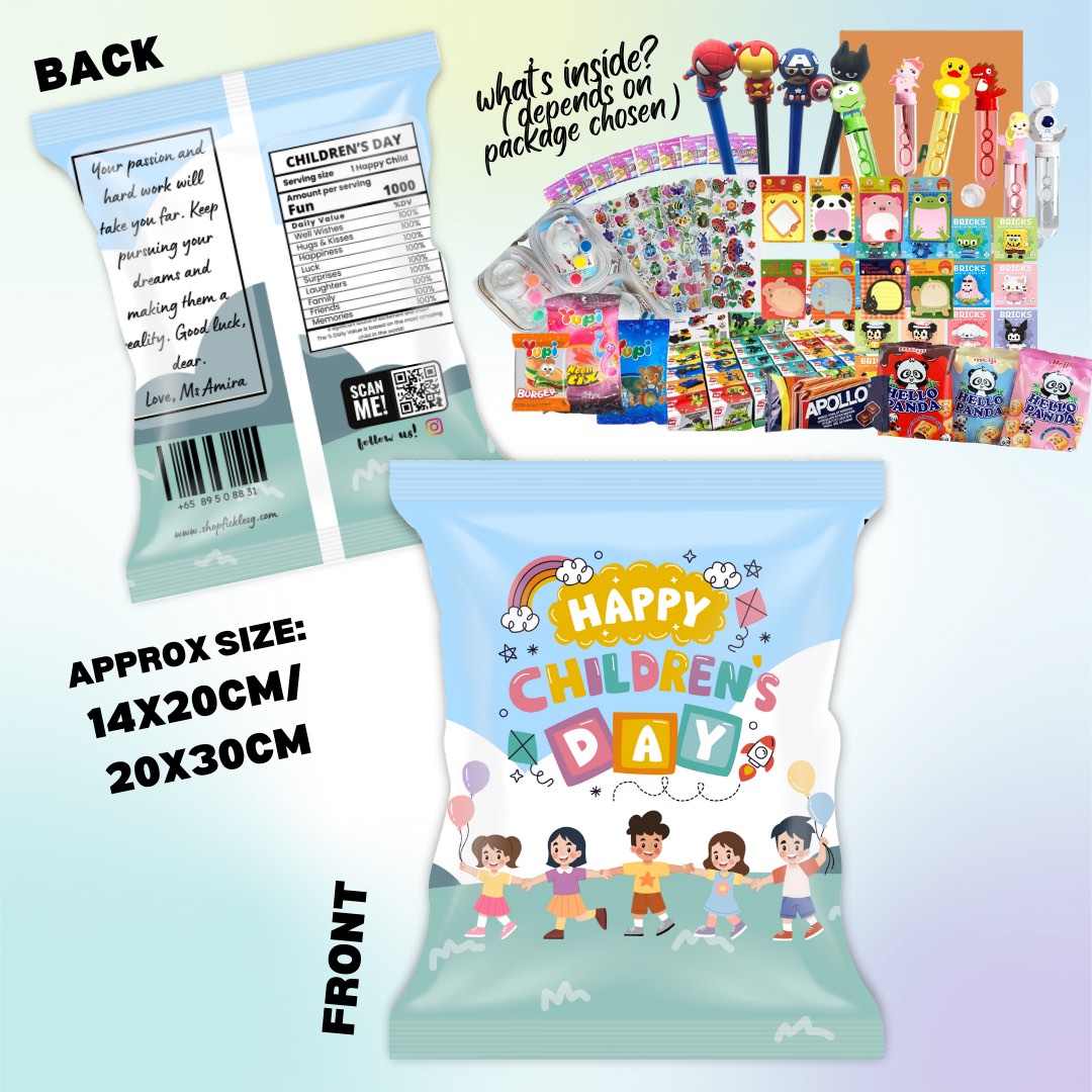 Children’s Day Goodie Bag Chip Bag Happy Childrens Day Gift, Hobbies ...