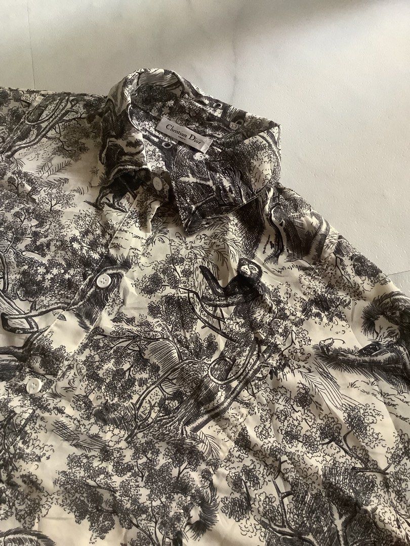 Christian Dior toile de jouy blouse, Women's Fashion, Tops, Blouses on ...