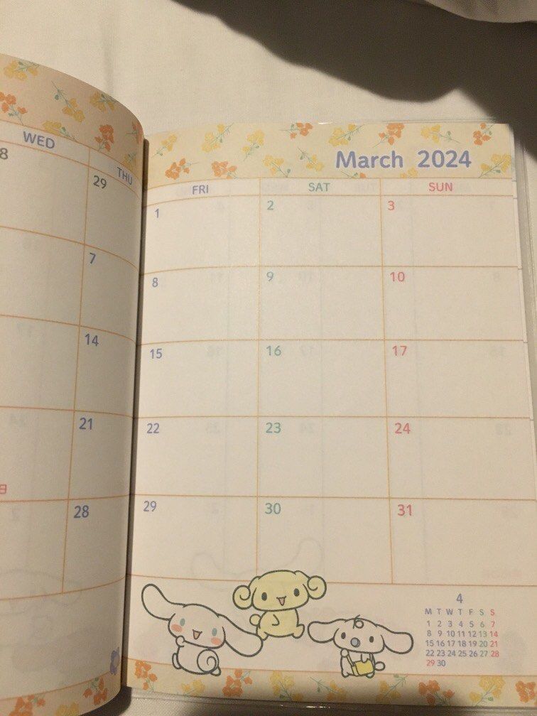 Cinnamonroll 2024 planner, Hobbies & Toys, Stationery & Craft, Other ...