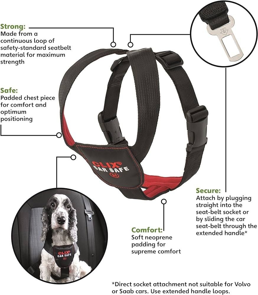 Clix Dogs/Cats Safety Harness, Pet Supplies, Homes & Other Pet ...