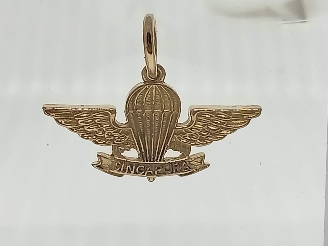 Commando Airborne Wing Pendant 916 Solid Gold and Silver, Hobbies ...