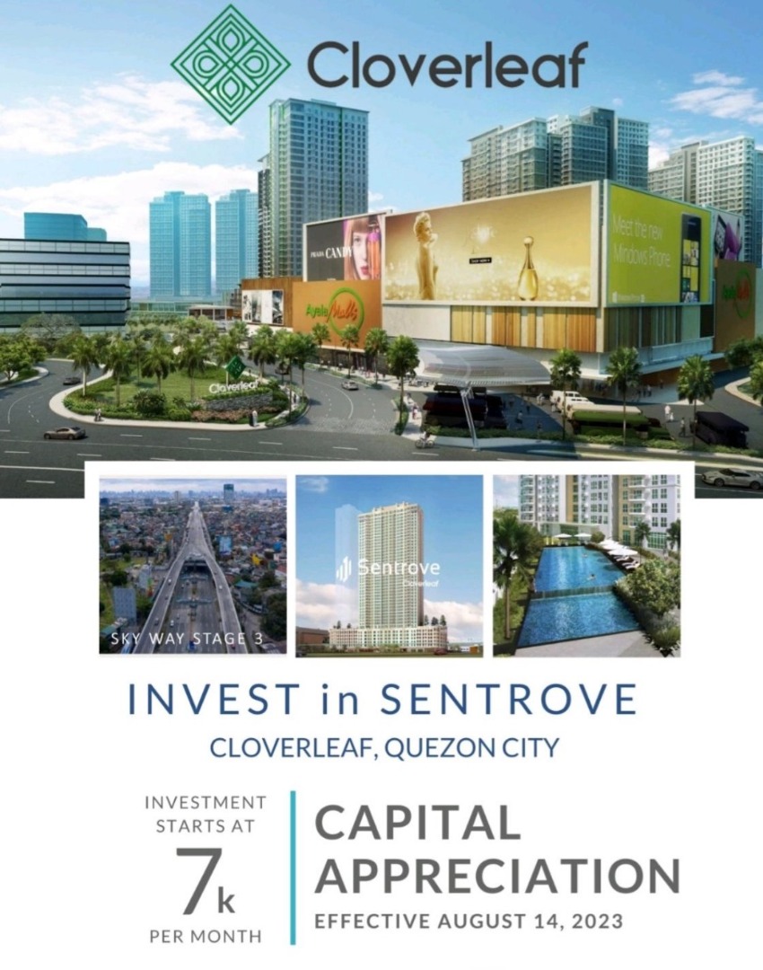 Condo in Quezon City Ayala Land Sentrove in Cloverleaf, Balintawak ...