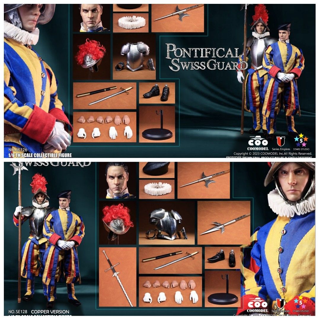 Coomodel SE126 Swiss Guard SE128 Swiss Captain, Hobbies & Toys, Toys ...