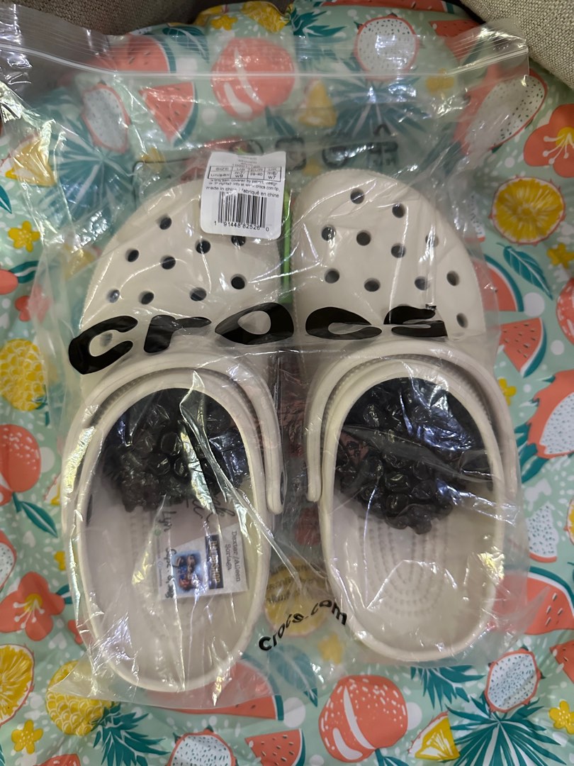 Crocs Classic Clog Stucco, Women's Fashion, Footwear, Flats & Sandals ...