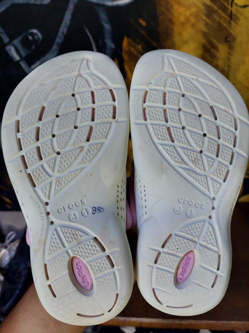 CROCS KIDS LITERIDER 360 CLOG PINK SIZE J1, 20cm, Women's Fashion, Footwear, Slippers and slides ...