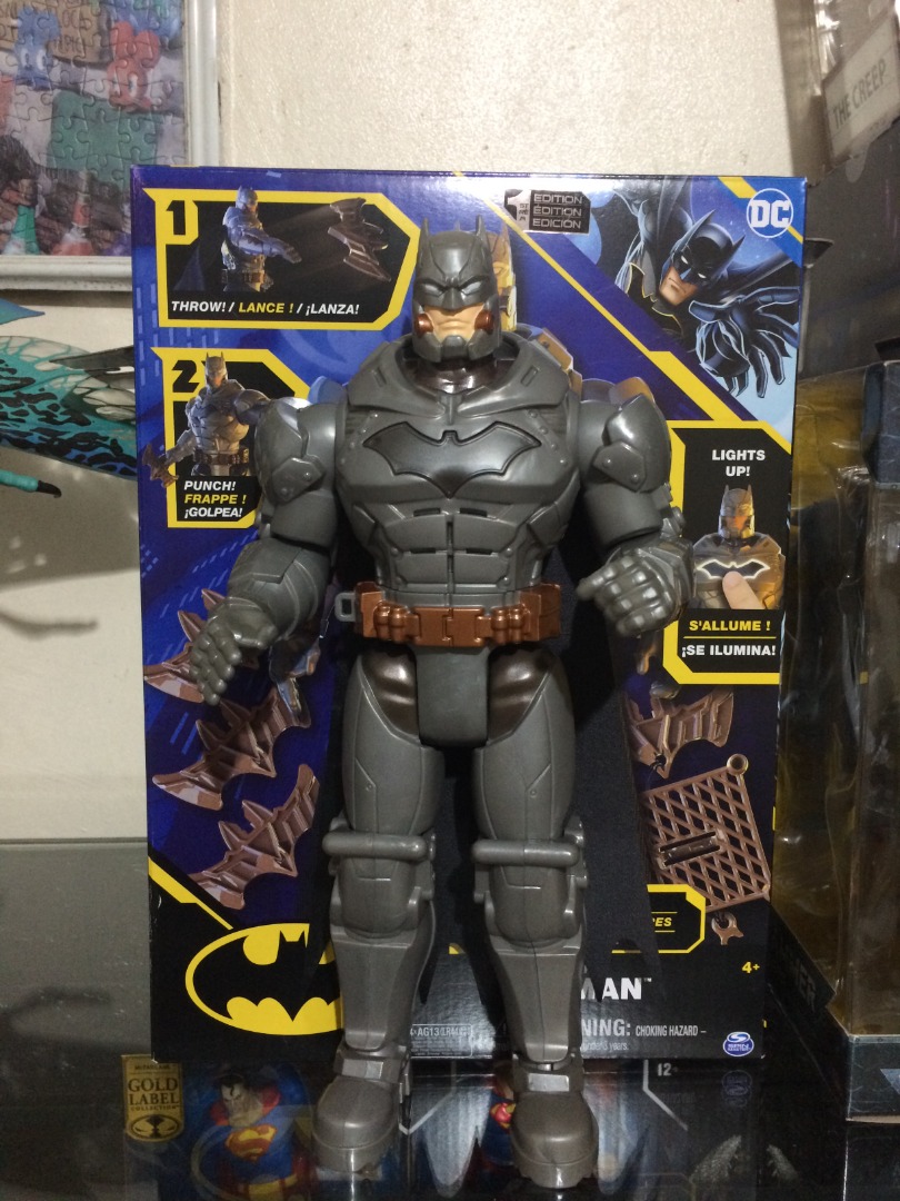 DC Comics, Battle Strike Batman 12-inch Action Figure, 5 Accessories ...