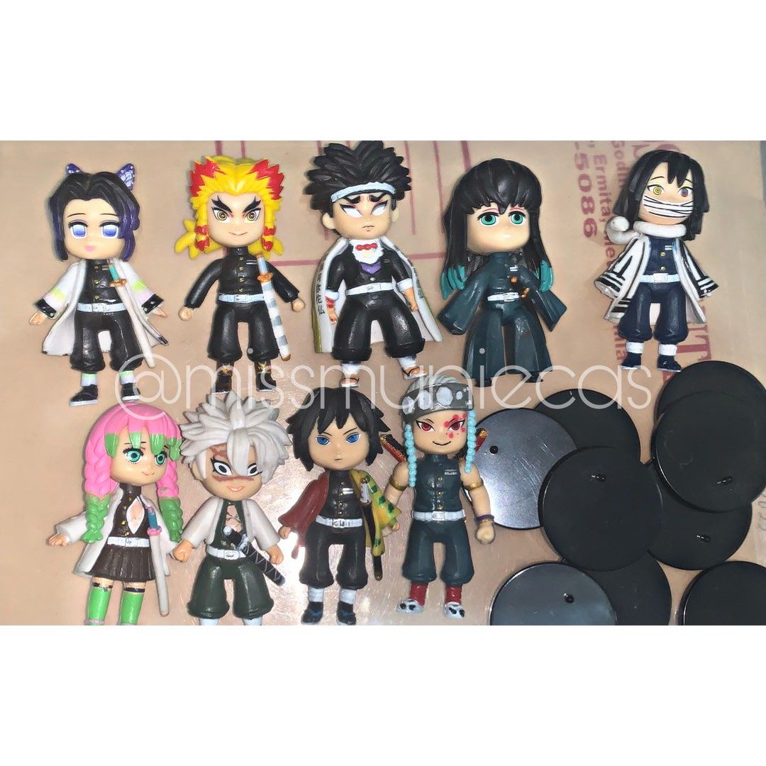 Demon Slayer 9 Hashiras Mini Action Figure, Hobbies & Toys, Memorabilia ...