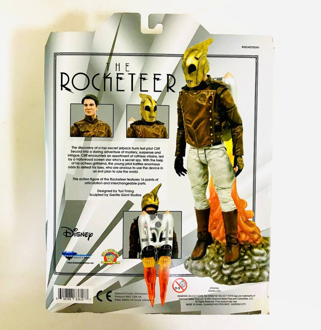 DIAMOND SELECT TOYS ACTION FIGURE SERIES - THE ROCKETEER - RARE ...