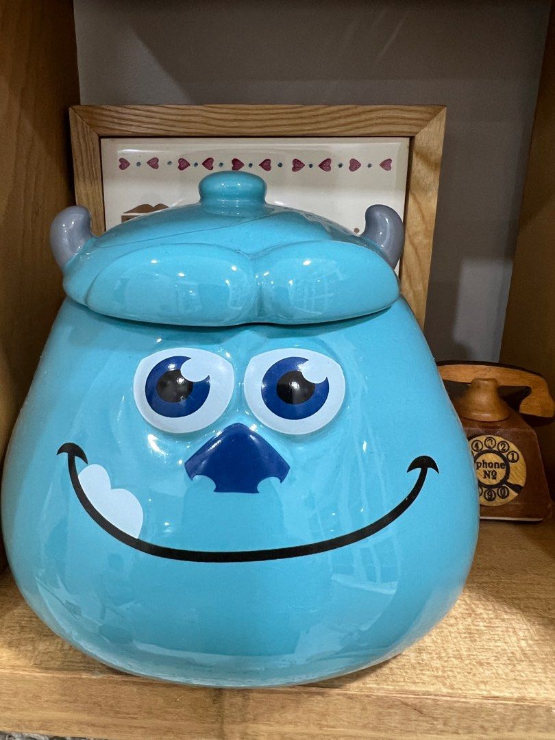 Disney PIXAR Monsters porcelain container with lid, Furniture & Home ...