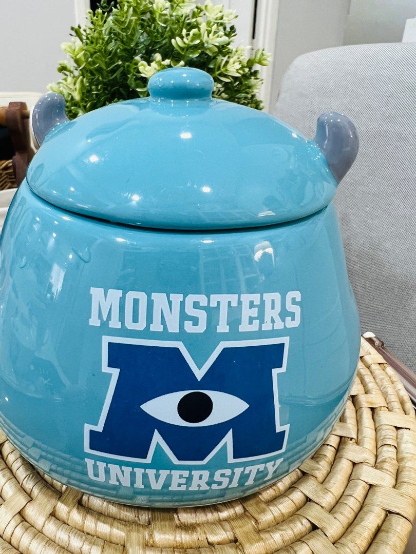 Disney PIXAR Monsters porcelain container with lid, Furniture & Home ...