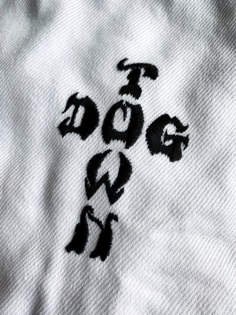 DOGTOWN VINTAGE Y2K BLACK AND WHITE DENIM CONTRAST STITCH DENIM BAGGY PANTS, Men's Fashion ...