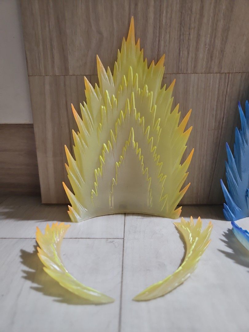 Dragonball dragon ball shf shfiguarts aura effect yellow and blue ...