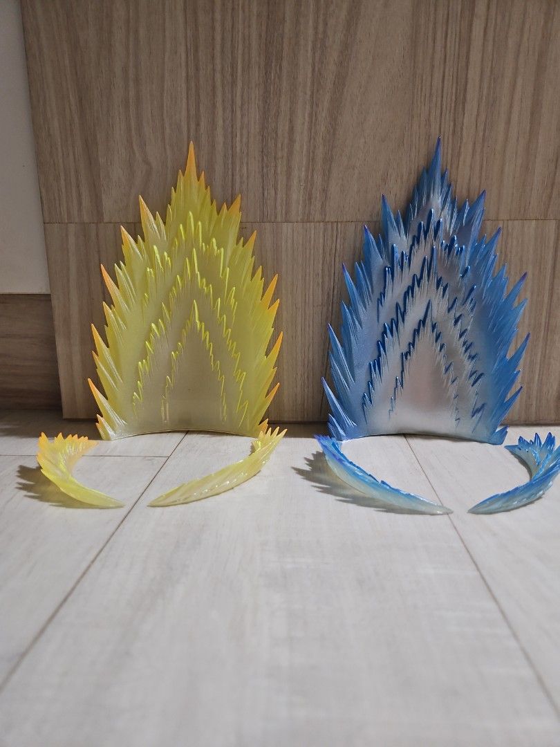 Dragonball dragon ball shf shfiguarts aura effect yellow and blue ...