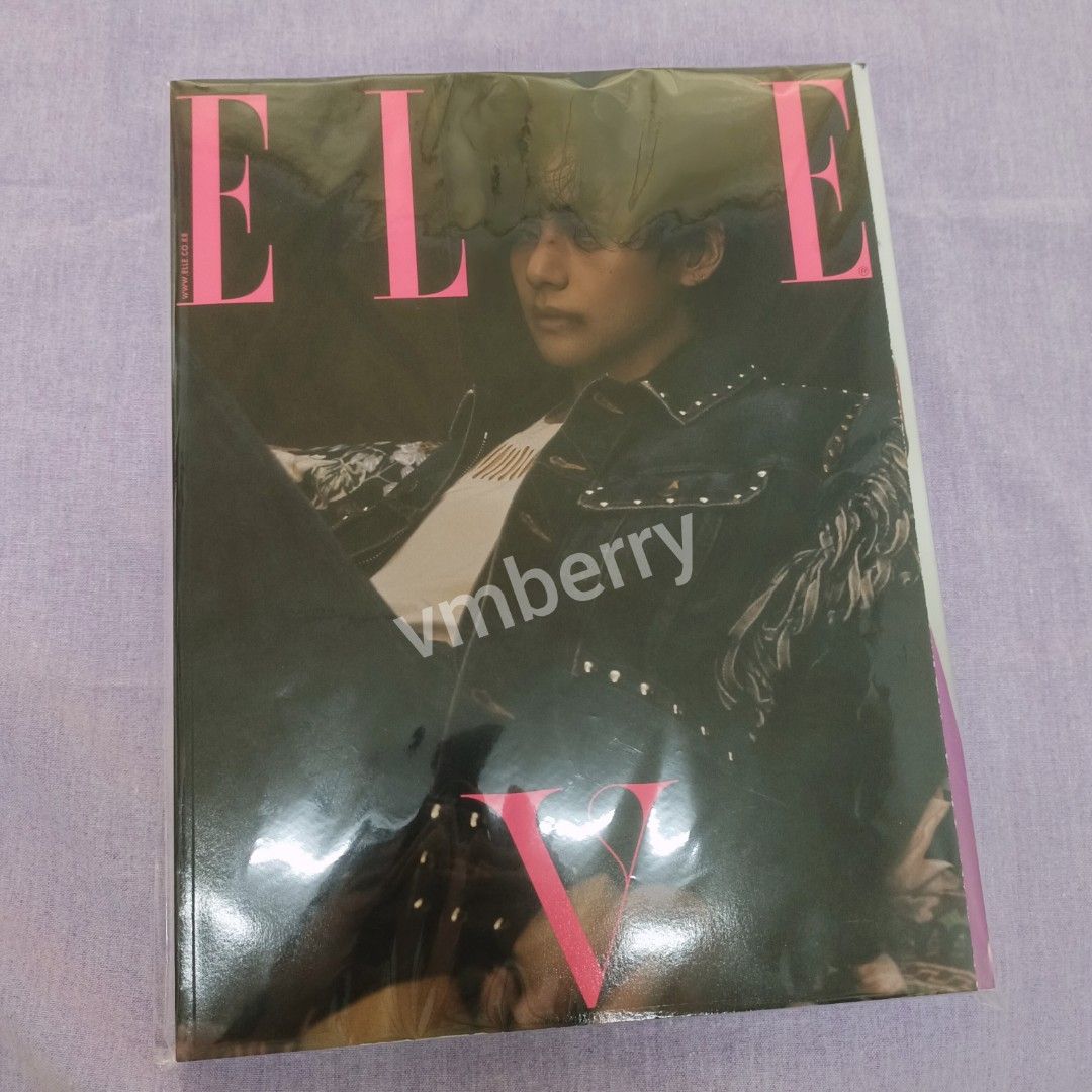 ELLE Magazine BTS V Taehyung Cover (A ver.), Hobbies & Toys ...