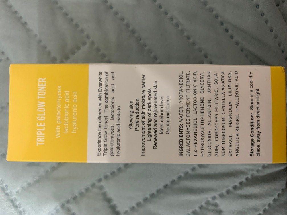 Ever White Triple Glow Toner 50ml, Beauty & Personal Care, Face, Face ...