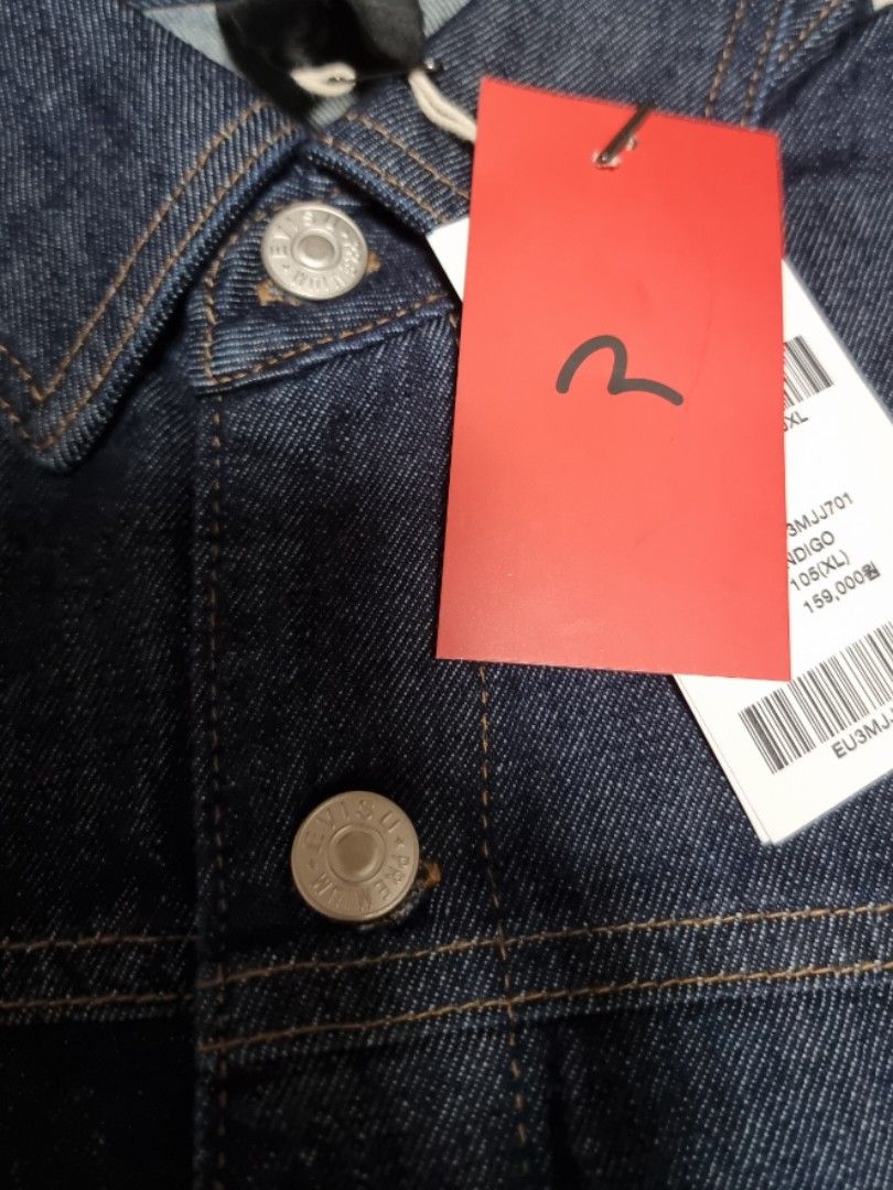 Evisu Denim Button Shirt/Jacket, Men's Fashion, Coats, Jackets and ...