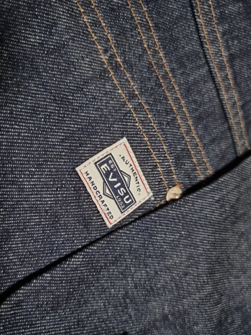 Evisu Denim Button Shirt/Jacket, Men's Fashion, Coats, Jackets and ...
