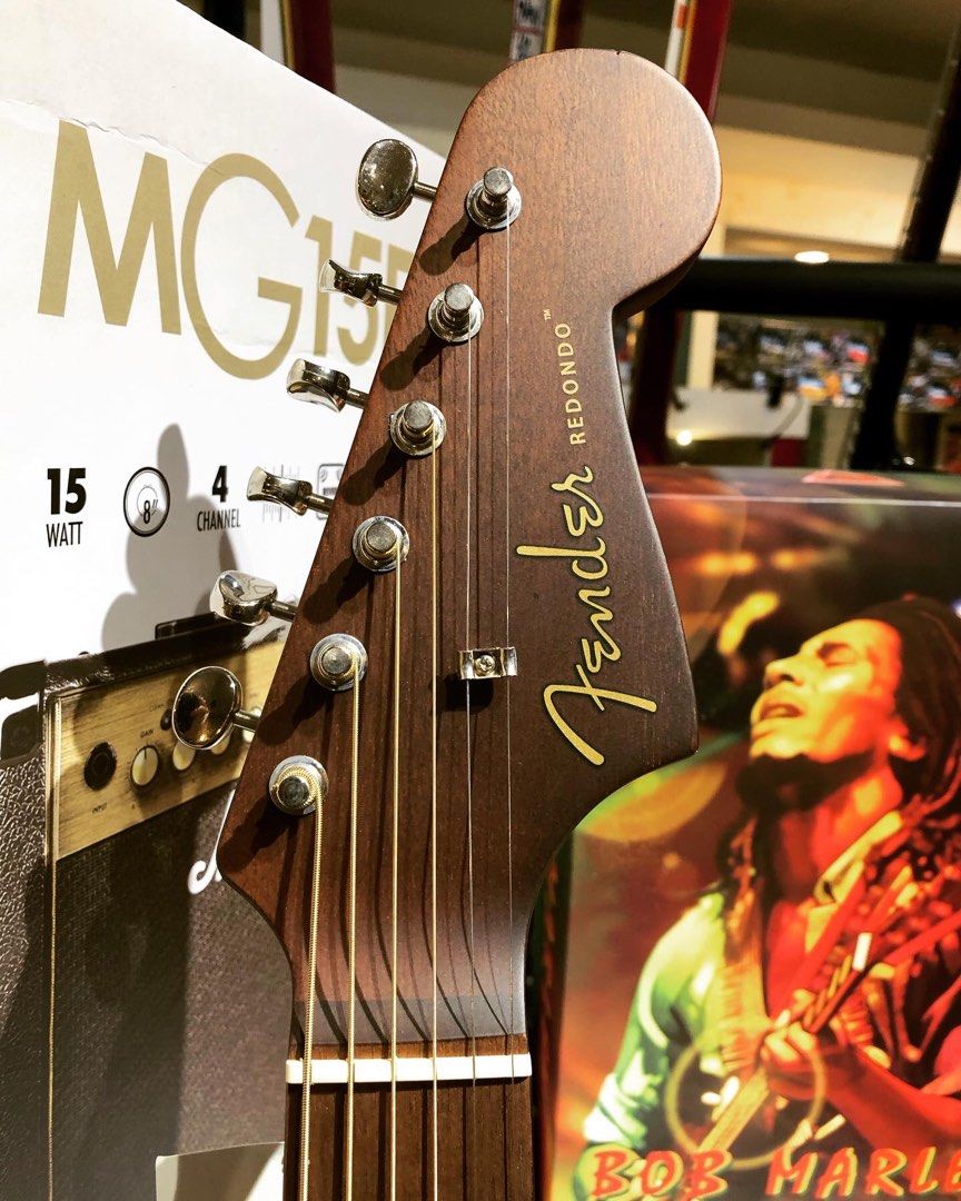 Fender FSR California Redondo Player Acoustic Guitar, Walnut FB, All-Mahogany, Hobbies & Toys ...