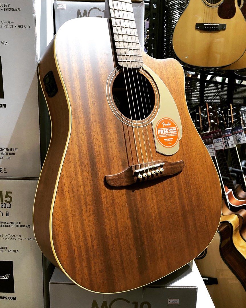Fender FSR California Redondo Player Acoustic Guitar, Walnut FB, All-Mahogany, Hobbies & Toys ...