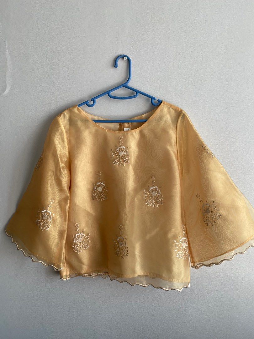 Filipiniana Top, Women's Fashion, Tops, Blouses on Carousell