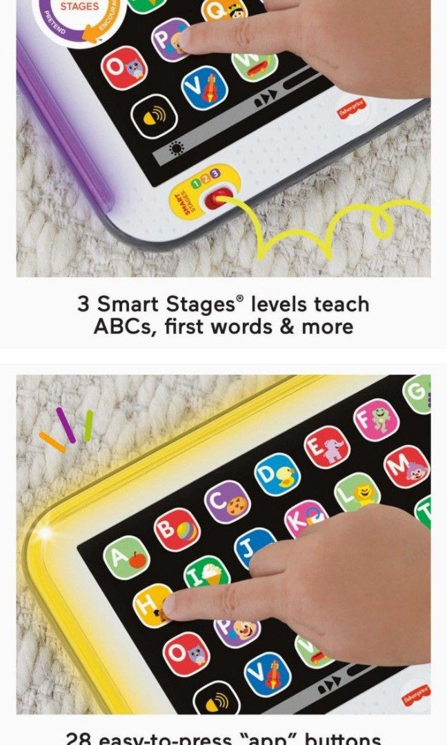 Fisher Price Smart Stage Tablet, Hobbies & Toys, Toys & Games on Carousell