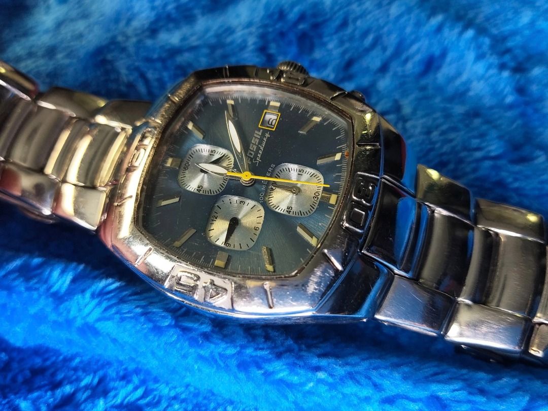 Fossil Speedway Stainless Steel Men's Watch Quartz Chronograph Japan ...