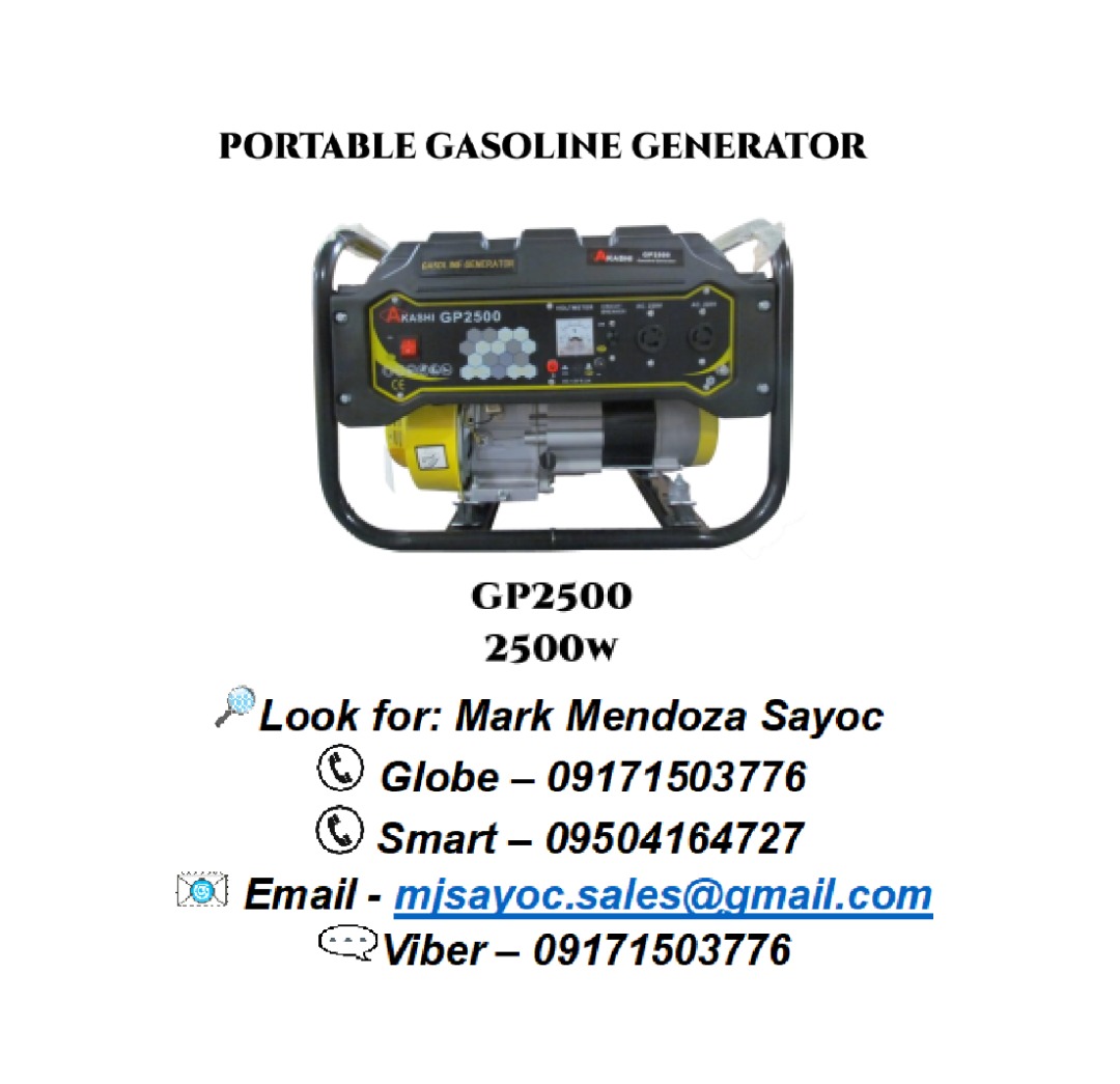 Gasoline Engine Portable Generator, Commercial & Industrial ...