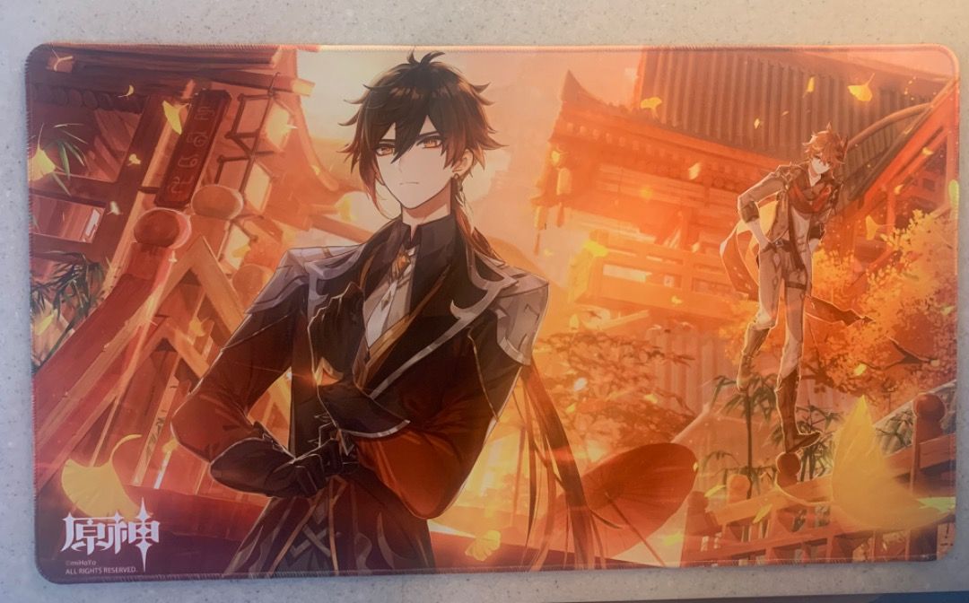 GENSHIN IMPACT Official Mousepad (Zhongli & Childe / Tartaglia ...