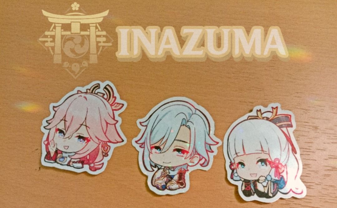 Genshin Impact Stickers, Hobbies & Toys, Memorabilia & Collectibles ...